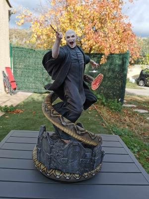Harry Potter statuette Legacy Replica 1/4 Voldemort & Nagini 58 cm Iron ...