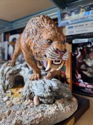 Statue Smilodon Fatalis 43cm – Damtoys Paleontology World