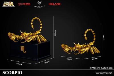 Scorpio Cloth Milo Gold Saint Statue Totem Saint Seiya | Zodiakos Studio