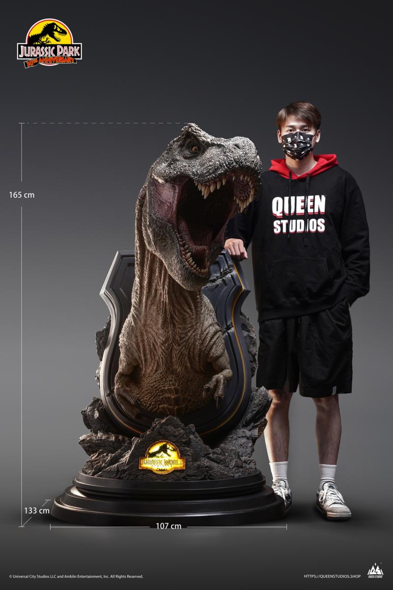 T-REX 1/3 BUST Jurassic World Dominion | Queen Studios