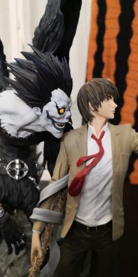 Kyõdaï & Aniki - Ryuk & Light Deathnote Statue | Oniri Créations
