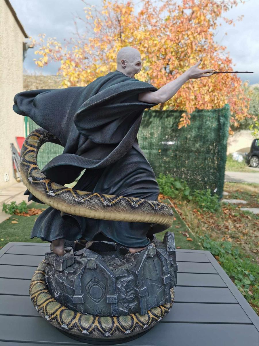 Harry Potter statuette Legacy Replica 1/4 Voldemort & Nagini 58 cm Iron ...