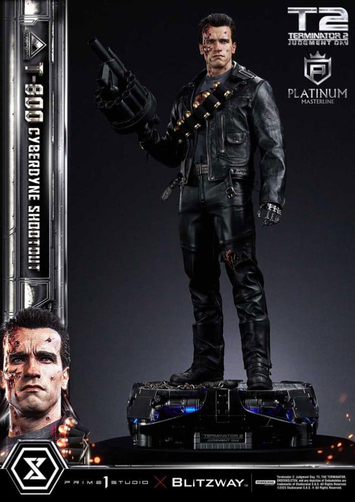 Terminator 2 statuette Platimum Masterline Series 1/3 T-800 Cyberdyne Shootout 74 cm | PRIME 1 SUDIO
